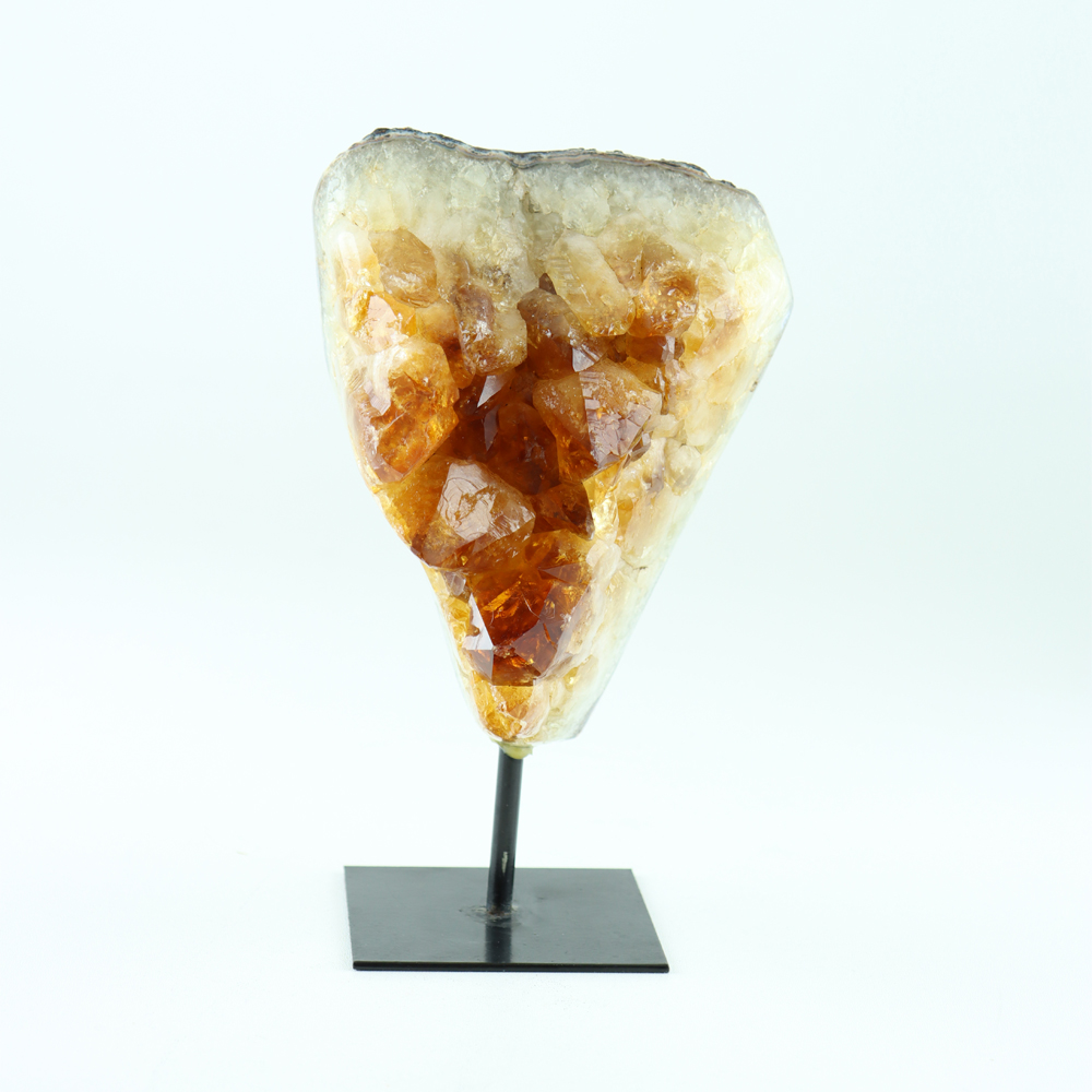 Citrien Op Standaard | Oranje citrien edelstenen | Edelsteen